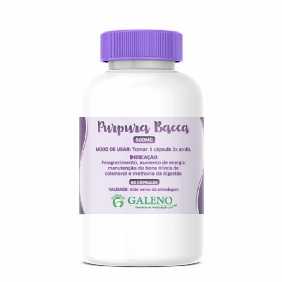 Açaí Extrato Seco Purpura Bacca 500mg – (60 Cápsulas) – Pharmacia Galeno
